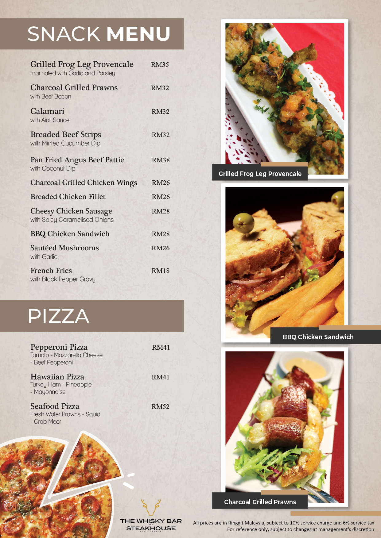 Menu – The Whisky Bar KL